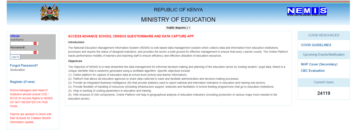 Latest Way to Log into the NEMIS Portal in Kenya (2026)
